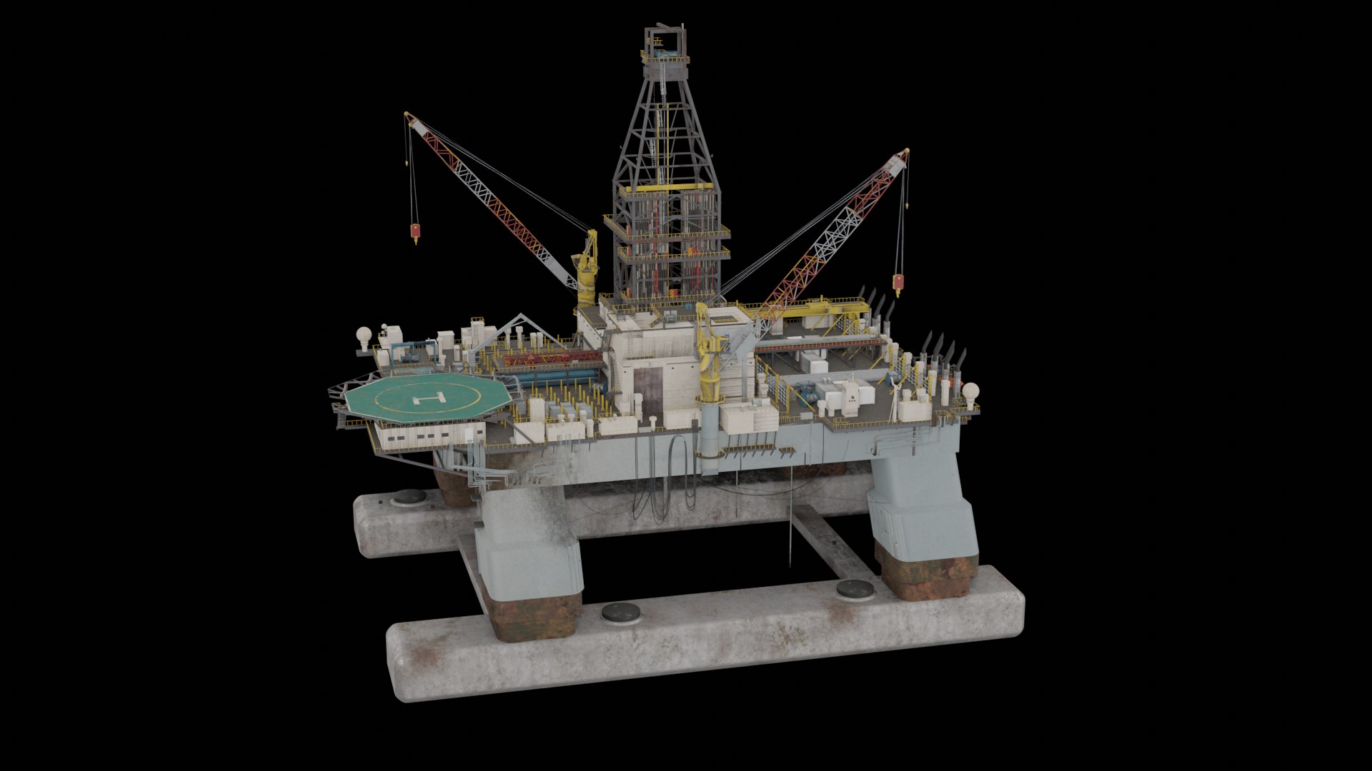 Oil Platform 3D Model - TurboSquid 1744644