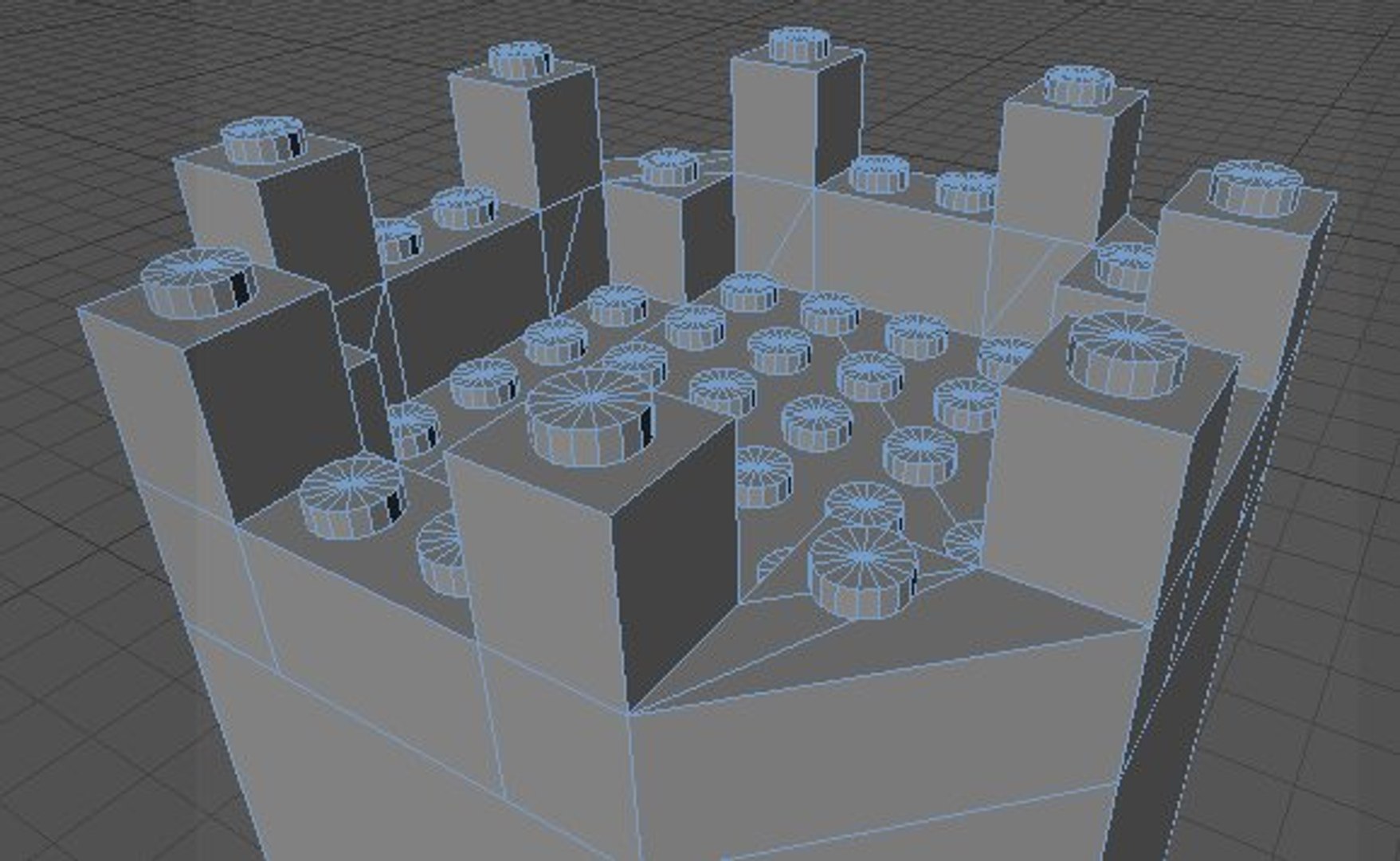 Lego Octagonal Castle Tower 3d Dxf