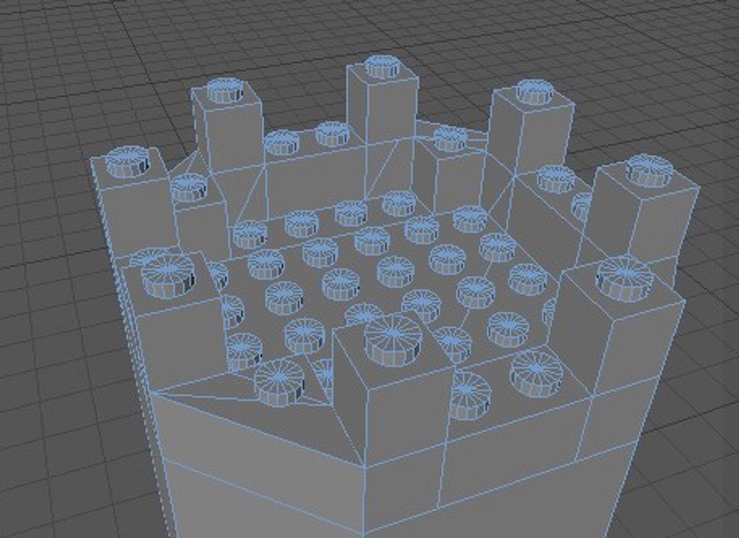 Lego Octagonal Castle Tower 3d Dxf