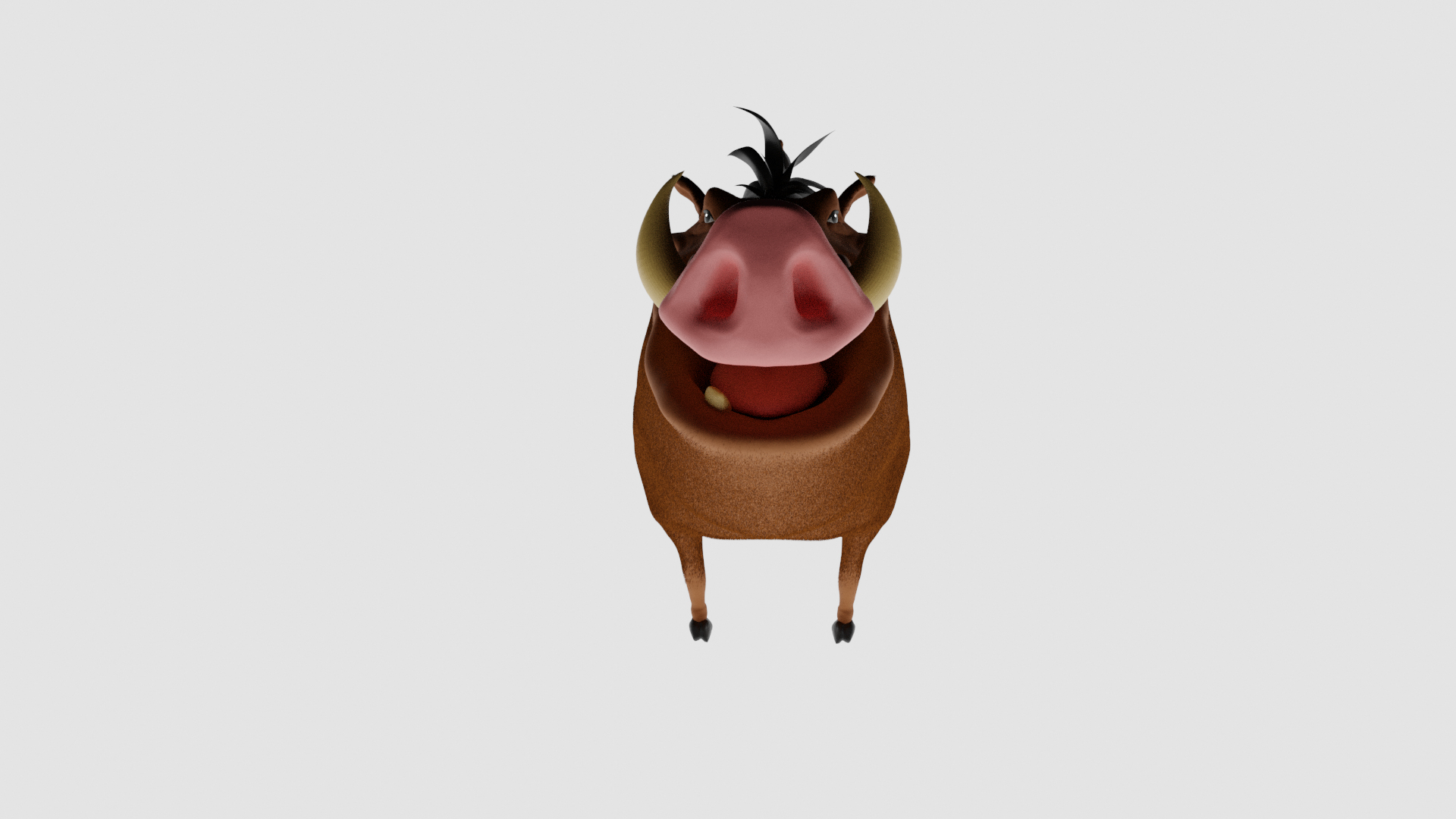 3D model Cartoon Boar pumba - TurboSquid 1808804