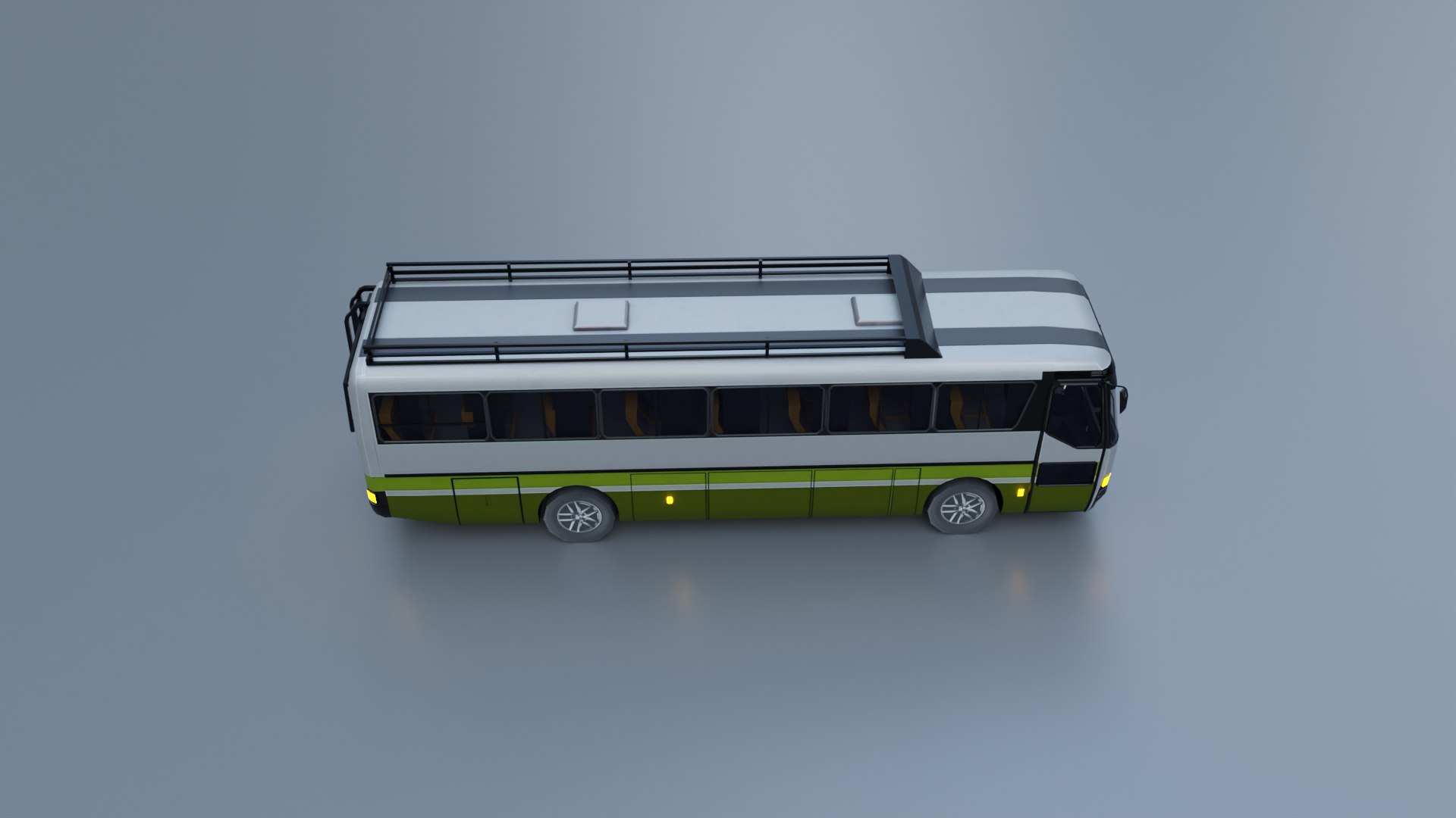 Simple Bus - game ready 3D - TurboSquid 2159611