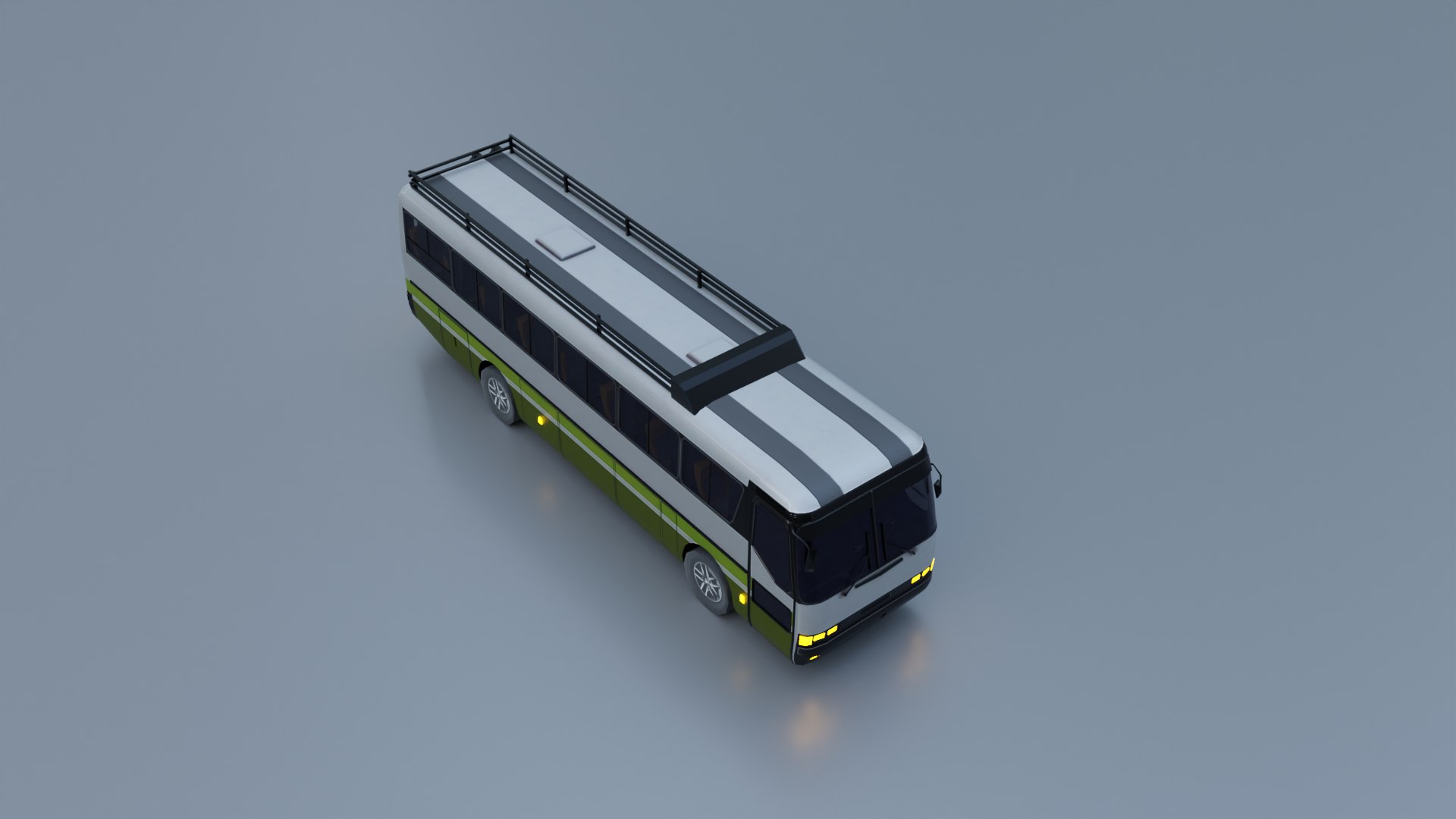 Simple Bus - Game Ready 3D - TurboSquid 2159611