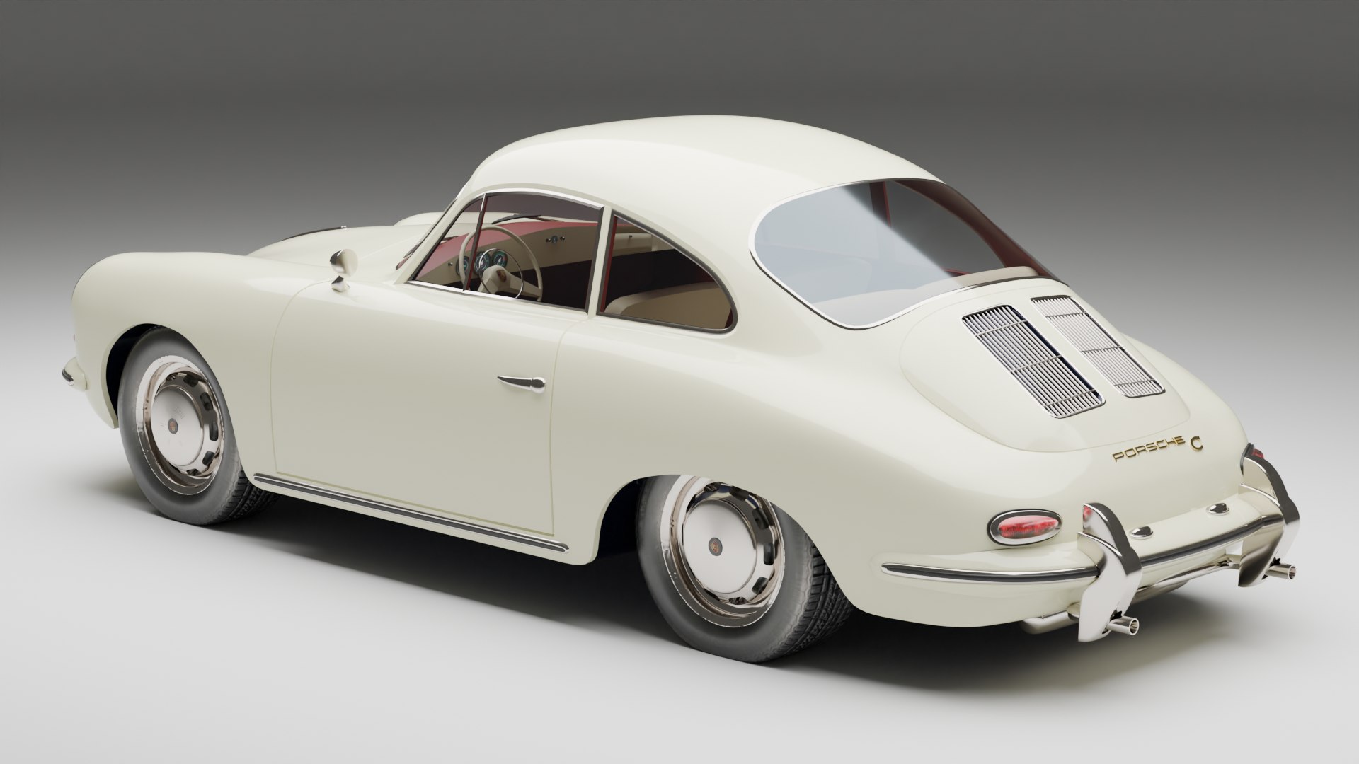 3D Porsche 356 Coupe - TurboSquid 2381910