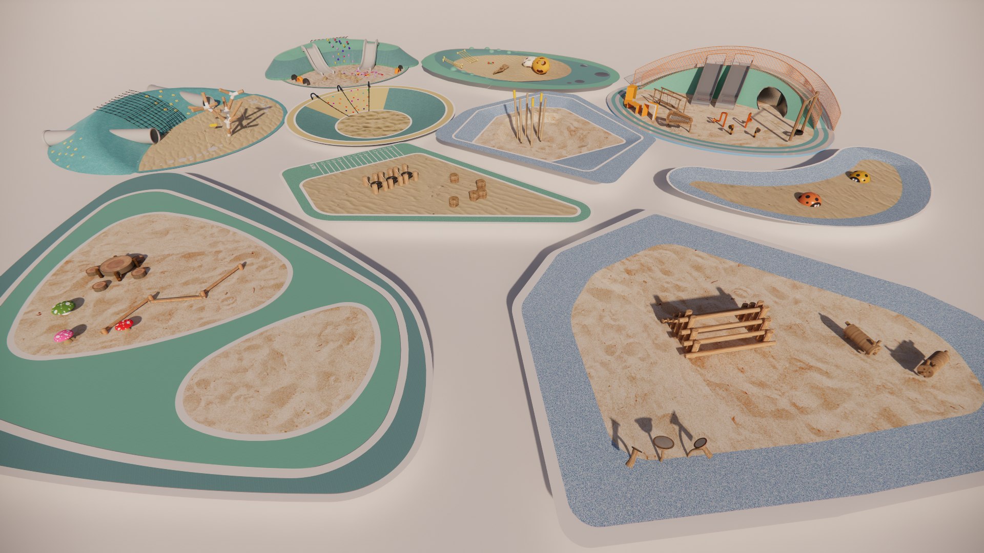 3D Sandbox Set For Playground-A4 - TurboSquid 2139082