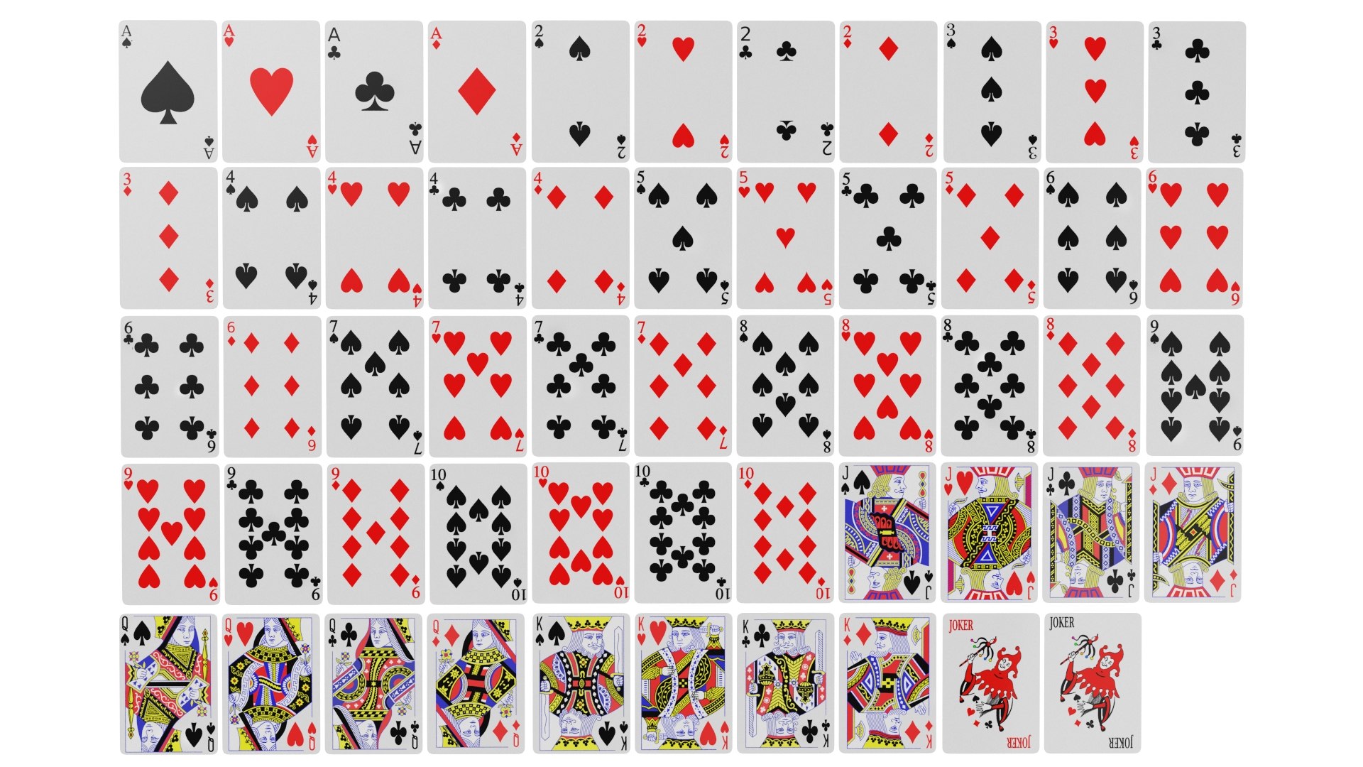Playing Cards Model - TurboSquid 1867568
