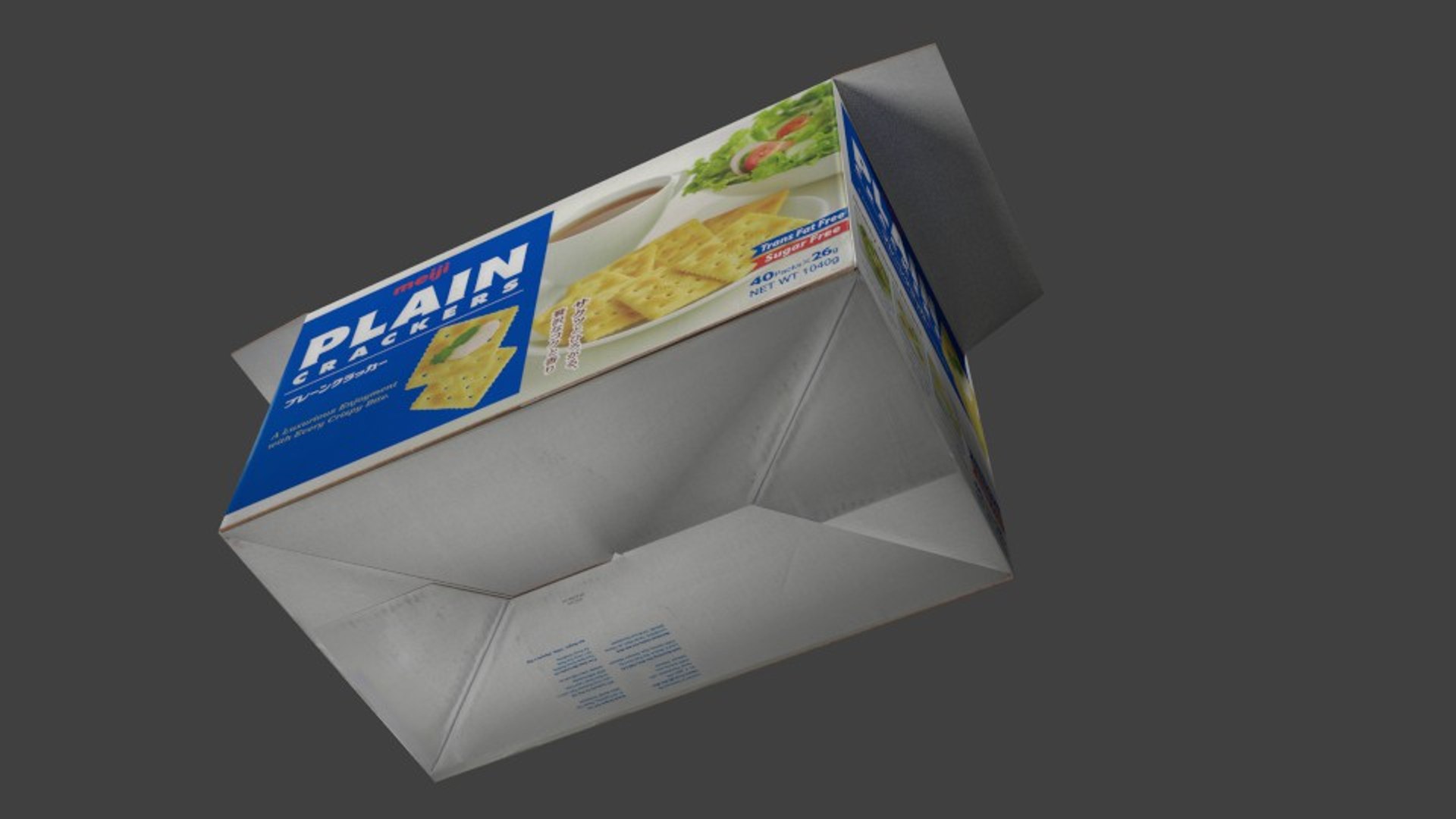 3d Meiji Cracker Box Model