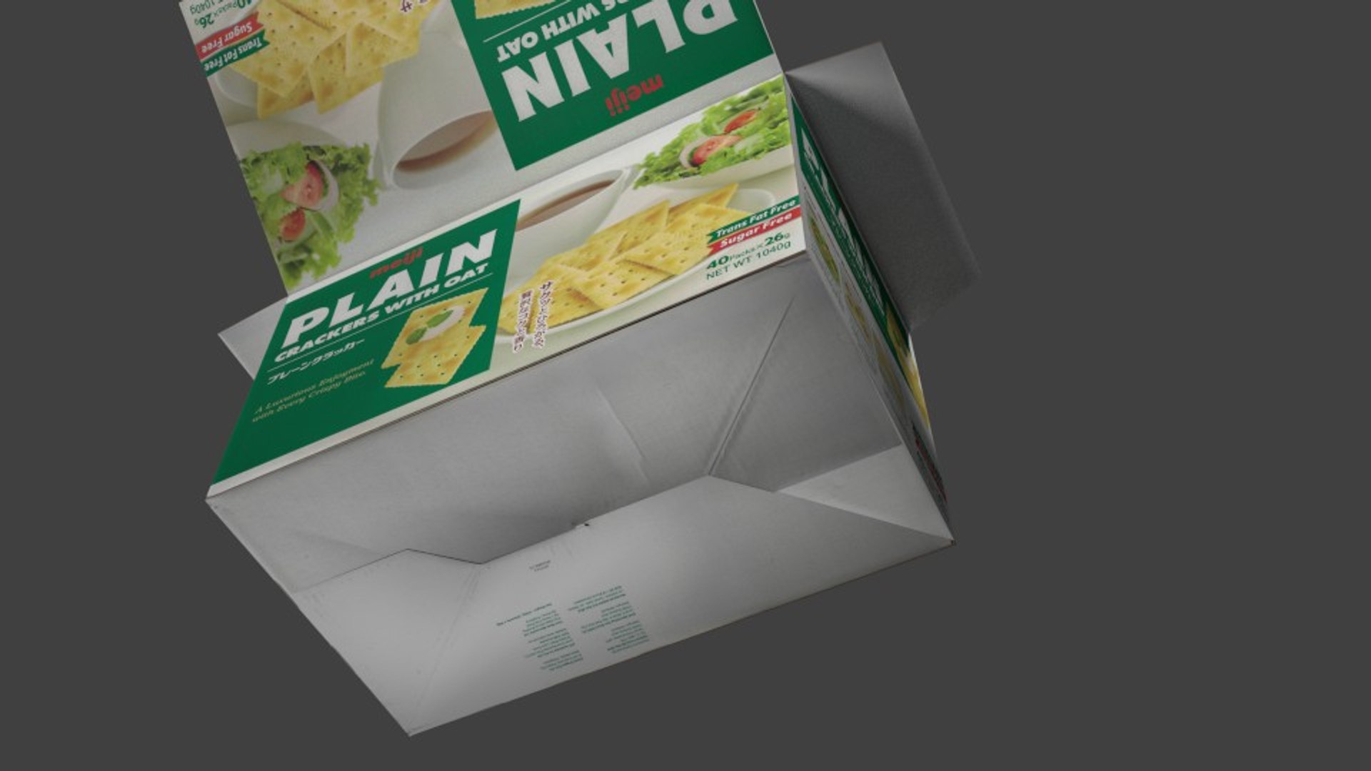3d Meiji Cracker Box Model