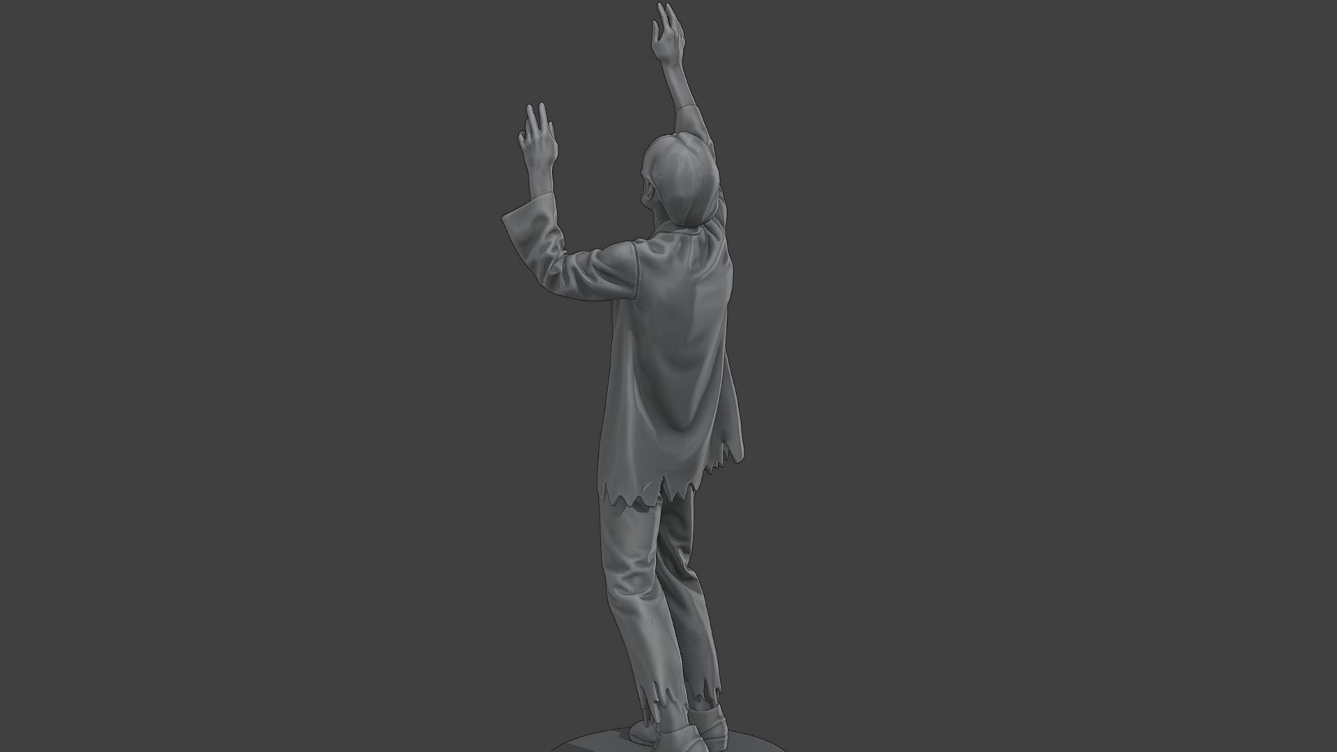 3D Casual Male Zombie CZ4 0001 Model - TurboSquid 2019956