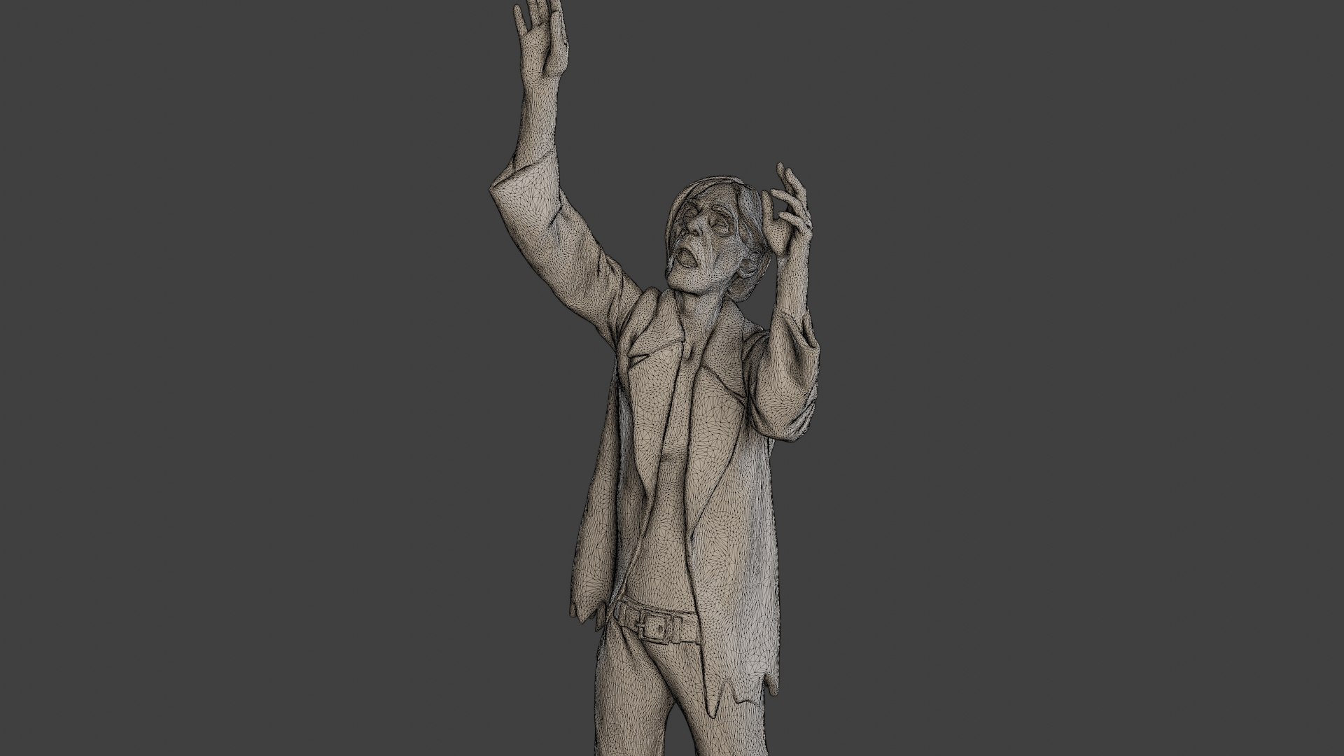 3D Casual Male Zombie CZ4 0001 Model - TurboSquid 2019956