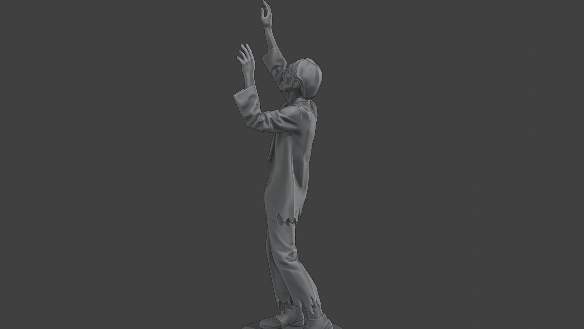 3D Casual Male Zombie CZ4 0001 Model - TurboSquid 2019956