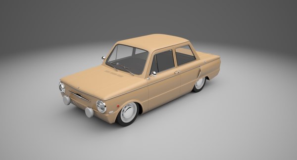 만화 자동차 ZAZ 968 3D 모델 - TurboSquid 1394233
