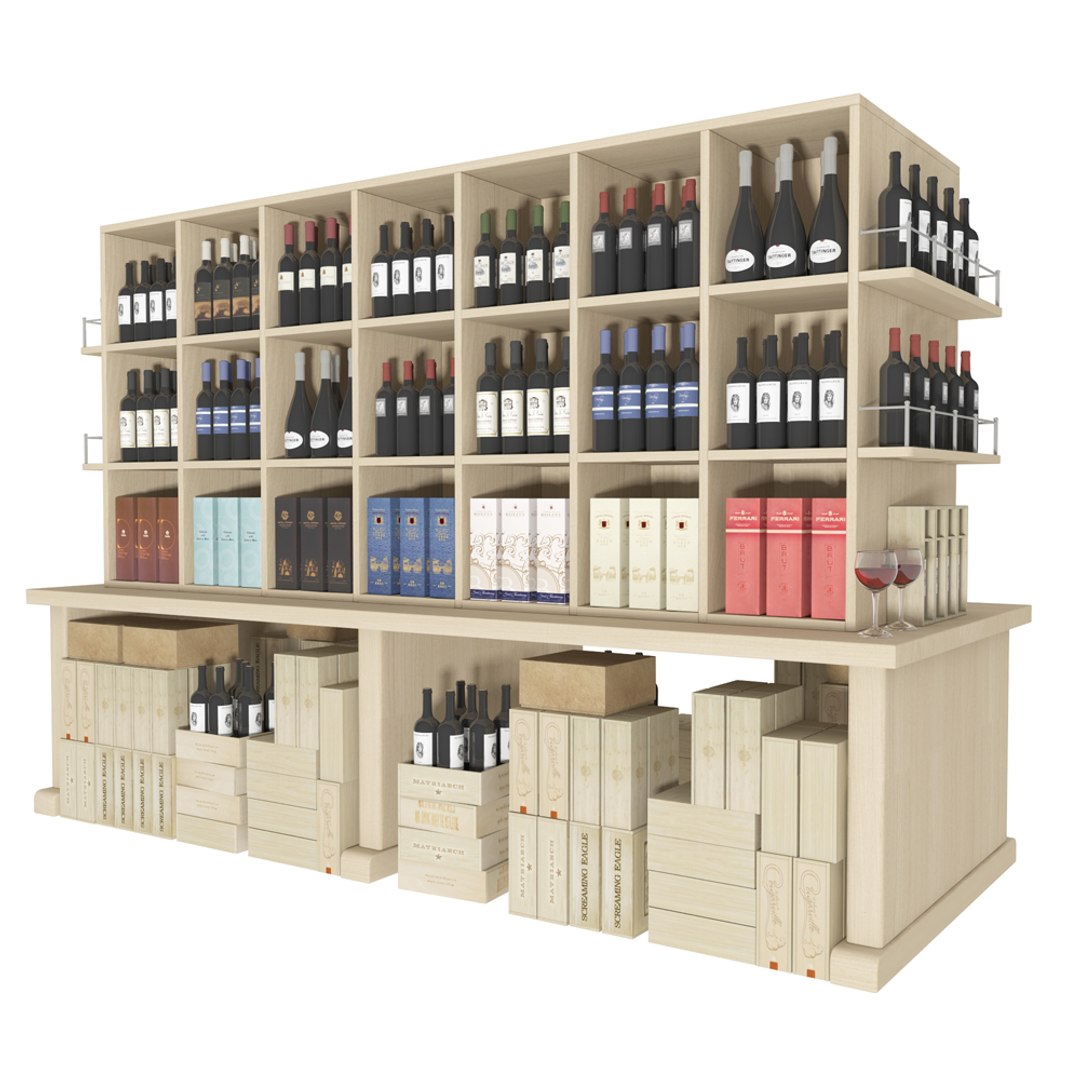 Wine Store Shelves 3d Model