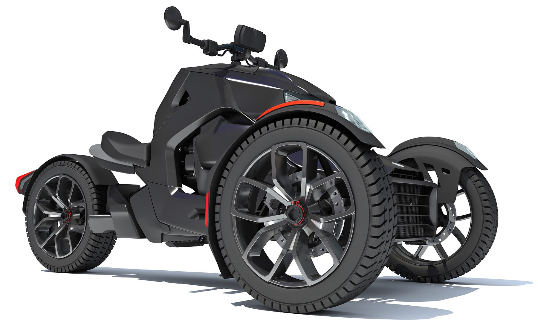 3 Wheel Motorcycle 3D Model - TurboSquid 2440567