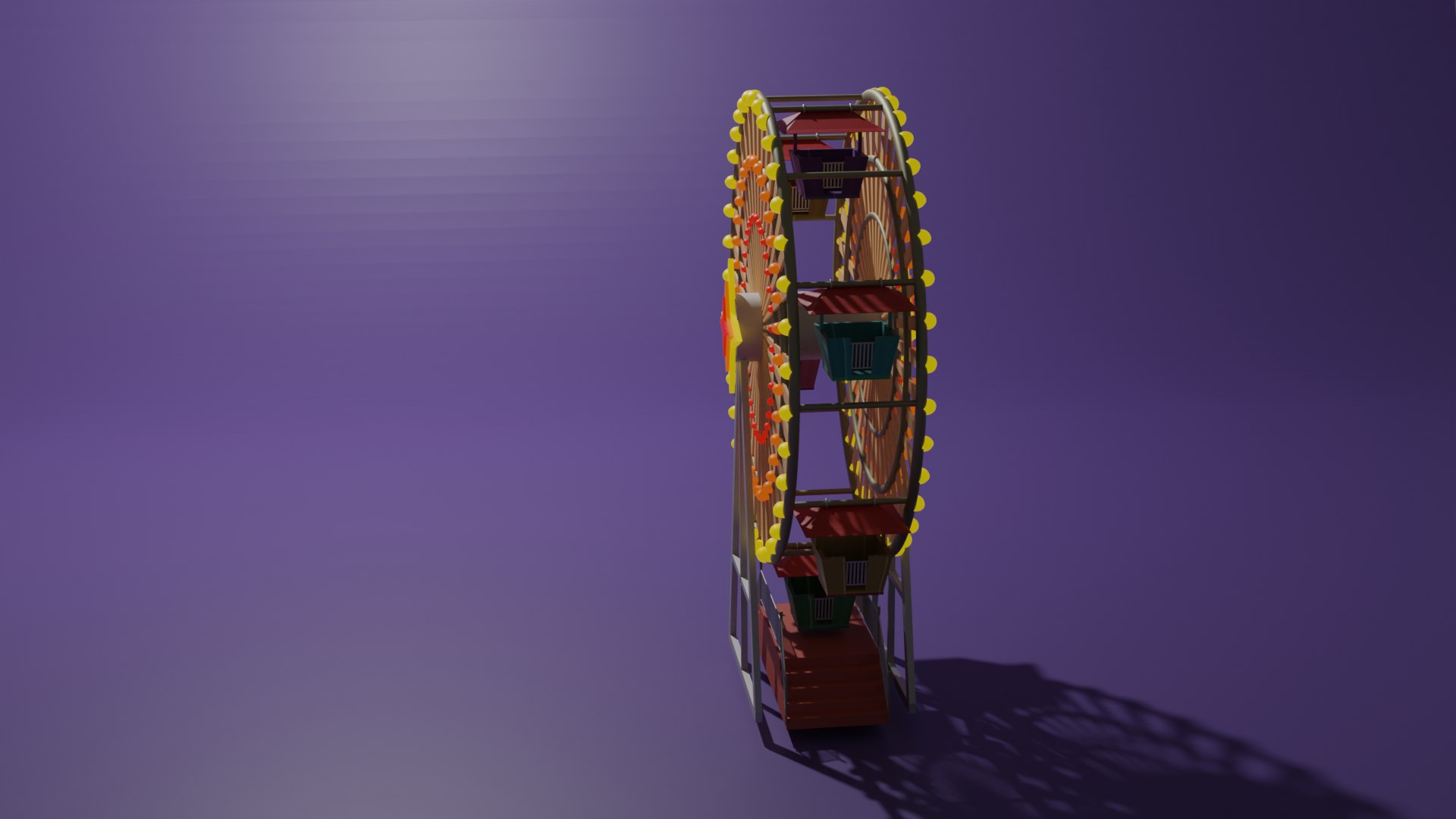 3D Cartoon Ferris Wheel Model - TurboSquid 1959397