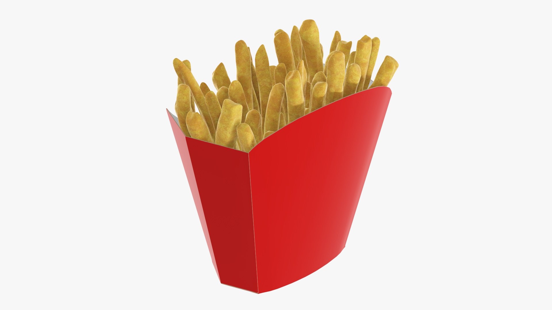 French Fries Box 3D Model - TurboSquid 1593217
