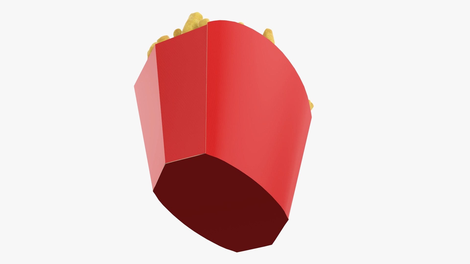 French Fries Box 3D Model - TurboSquid 1593217