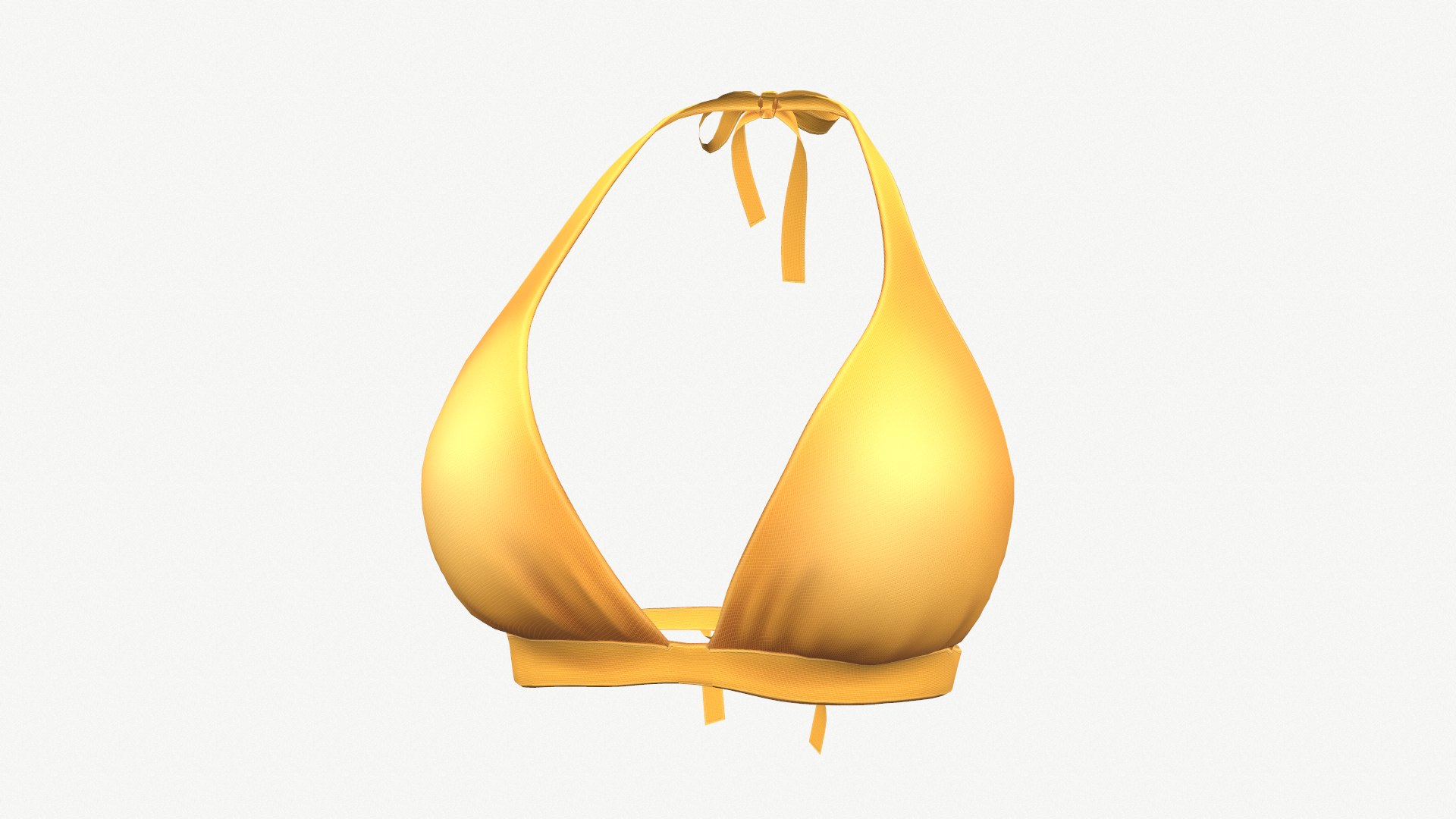 3D model Yellow Bikini Swimsuit - 3 colors - TurboSquid 1737788