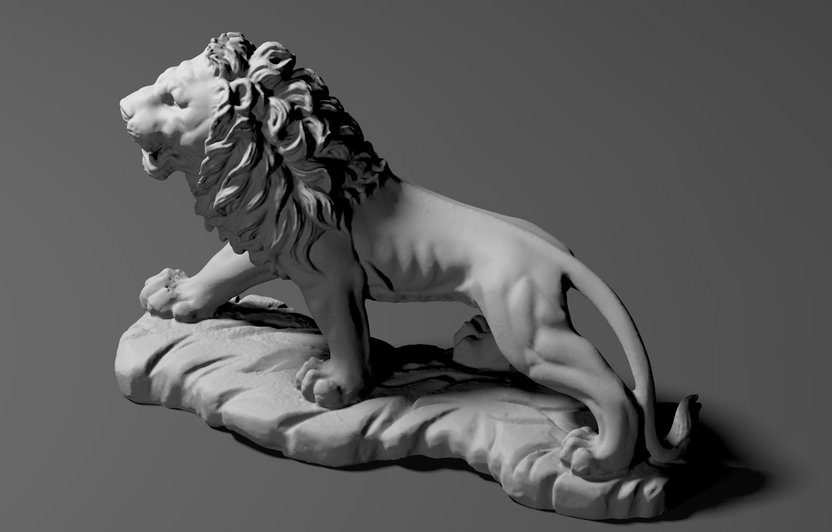 3D Sculpture Lion - TurboSquid 1573394