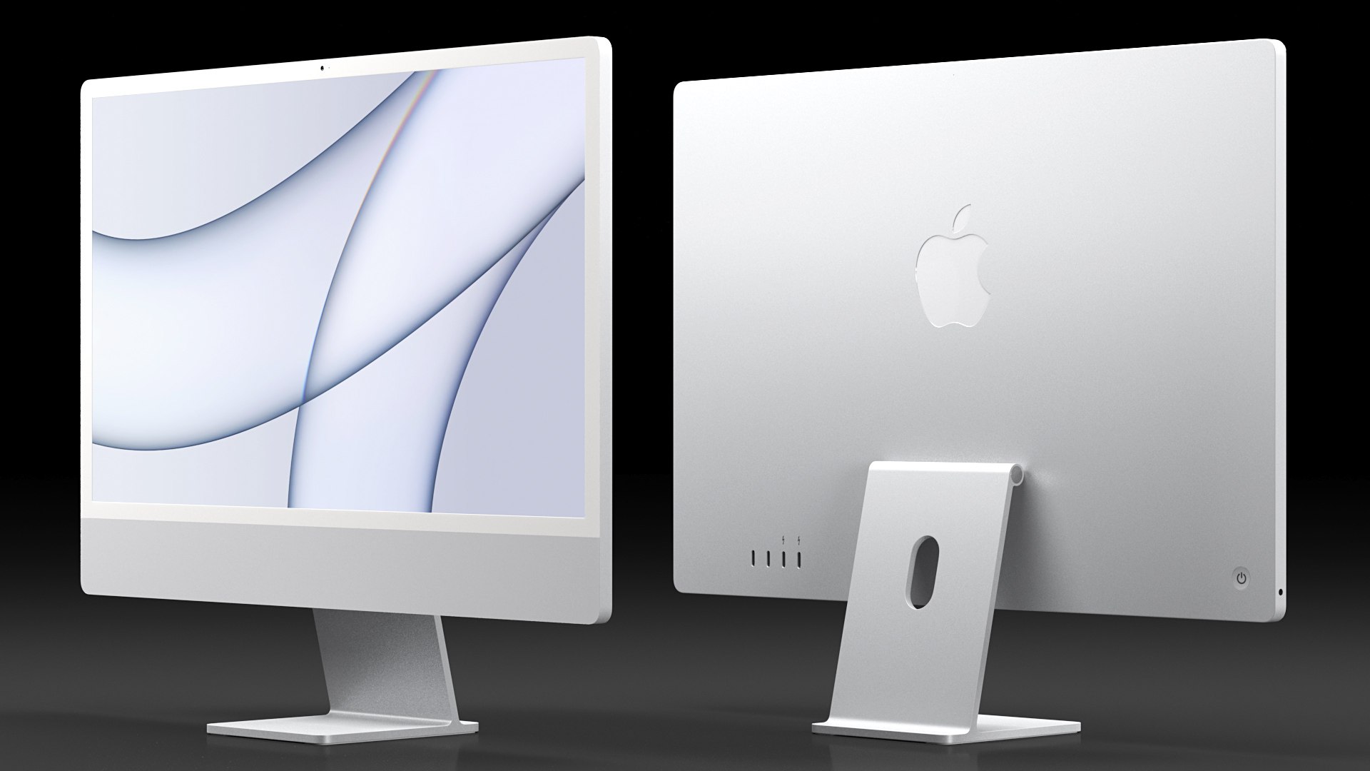 Apple IMac 2021 Silver 3D Model - TurboSquid 1763543