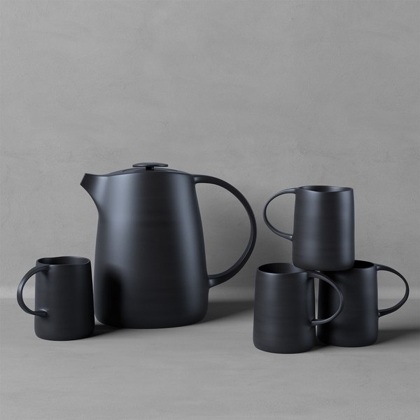 kitchen set w002 dark 3d max