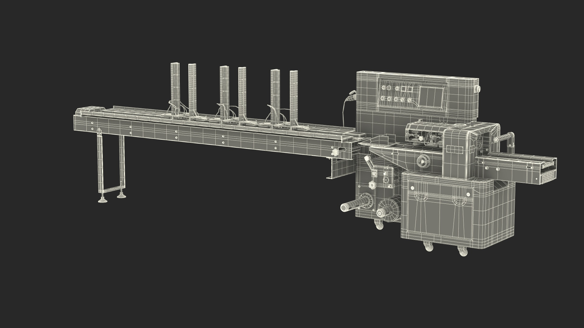 Automatic Packing Line Machine Fur 3D - TurboSquid 2258189