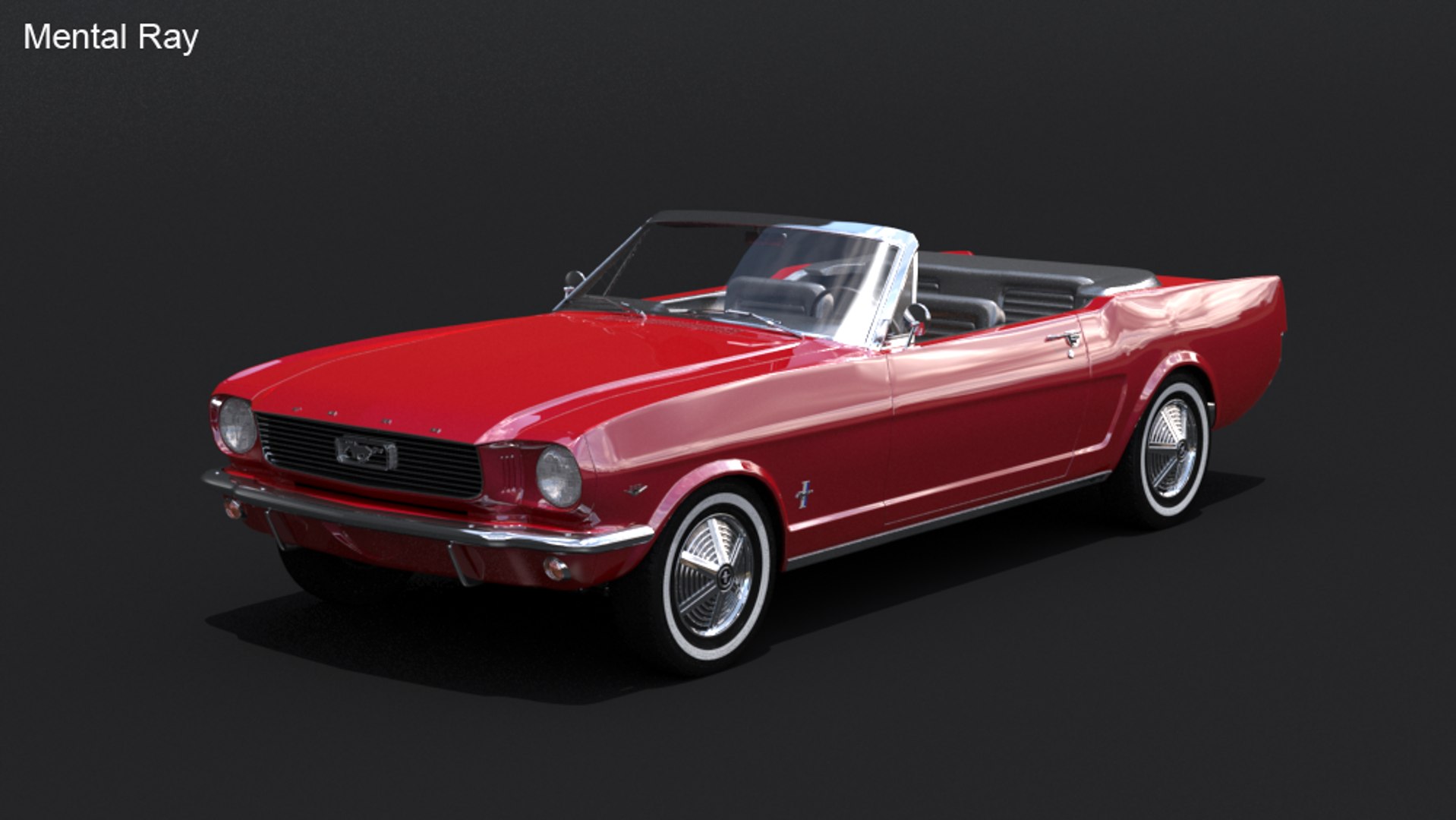 3D Ford Mustang 1966 Convertible - TurboSquid 1759975