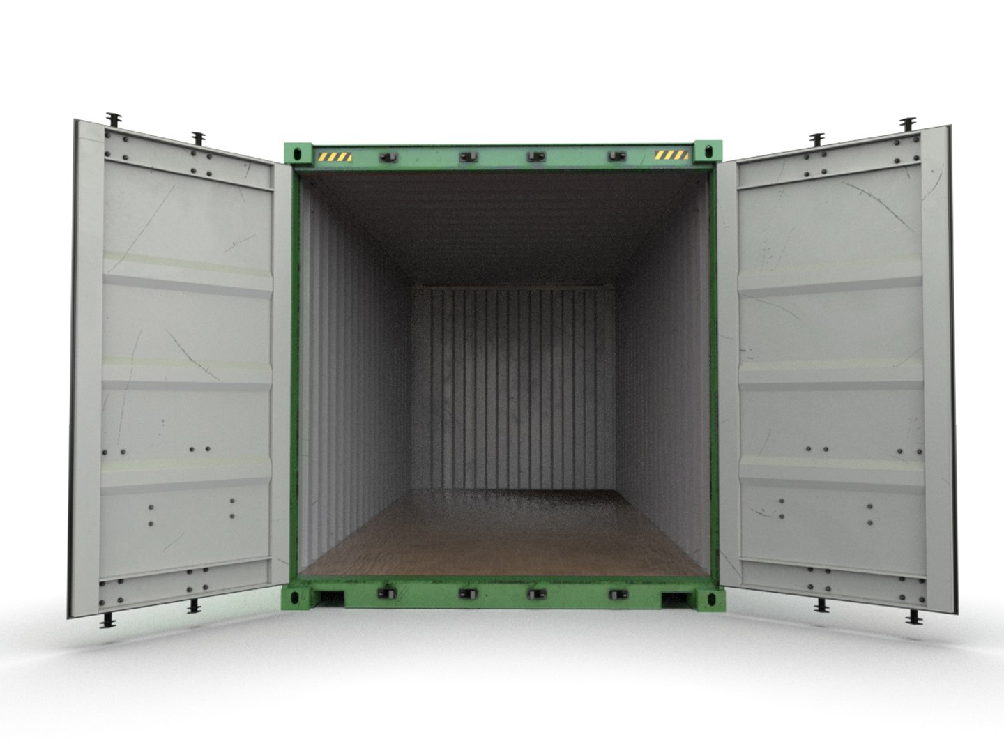 20 Ft EVERGREEN Standard Shipping Container 3D Model - TurboSquid 2004898