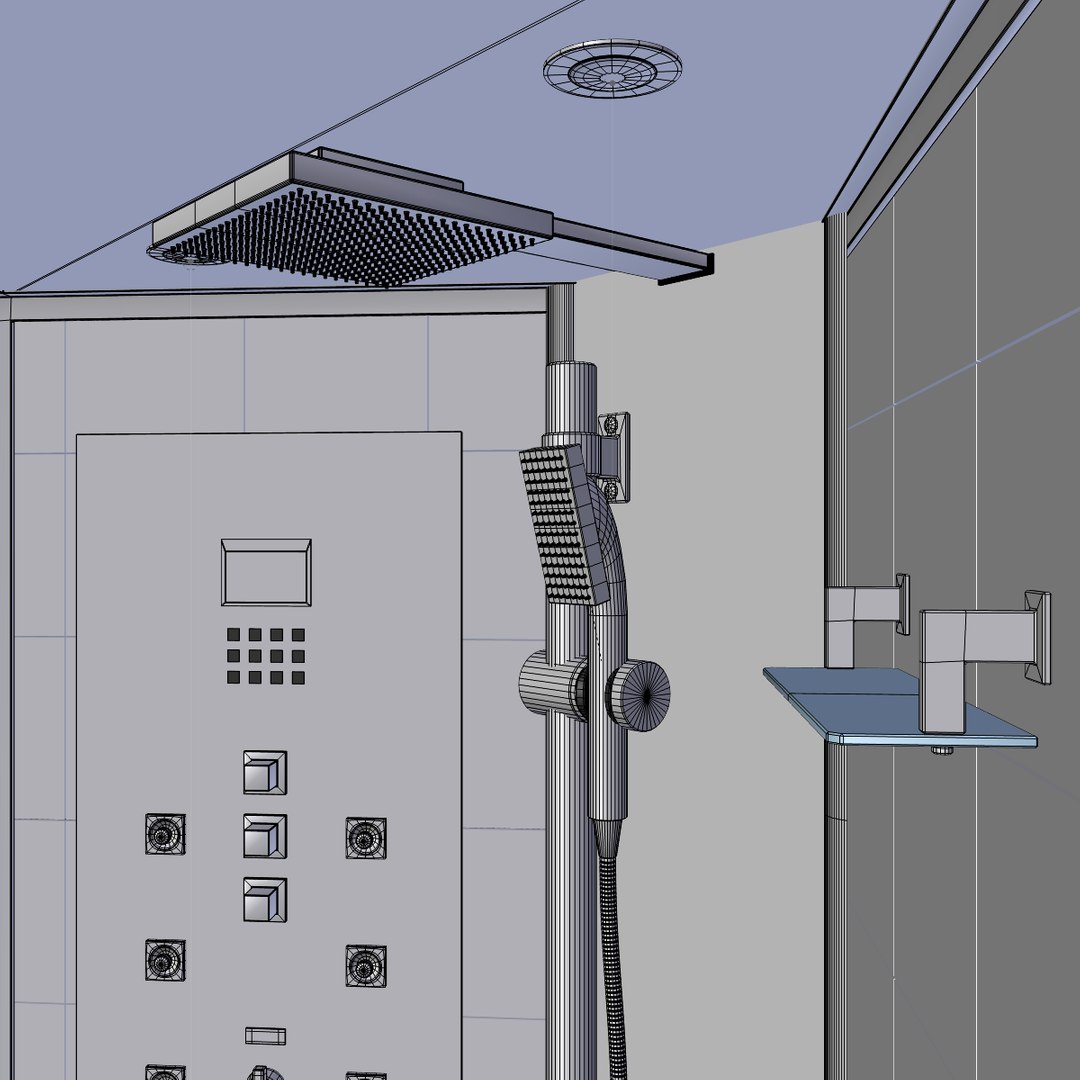 Bathroom Shower Obj