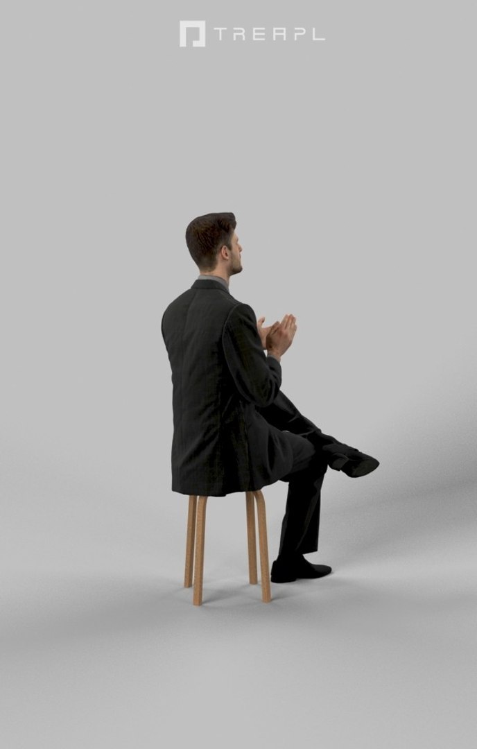 3D Peter Sitting Clapping Model - TurboSquid 1421213