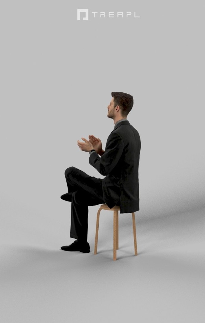 3D Peter Sitting Clapping Model - TurboSquid 1421213