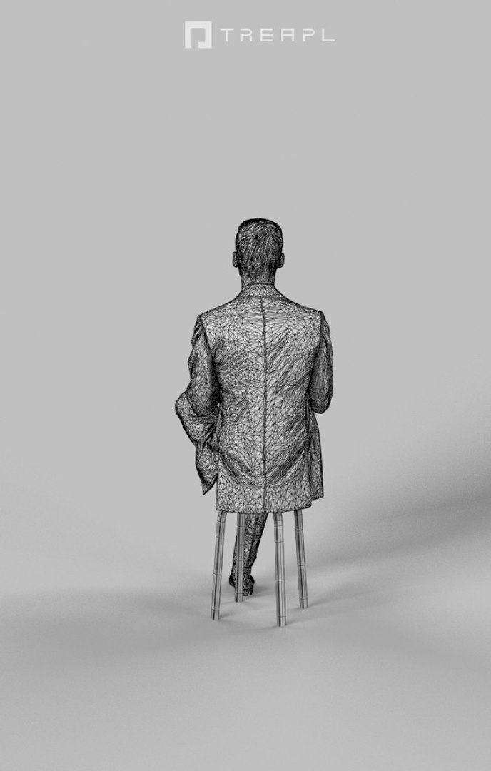 3D Peter Sitting Clapping Model - TurboSquid 1421213