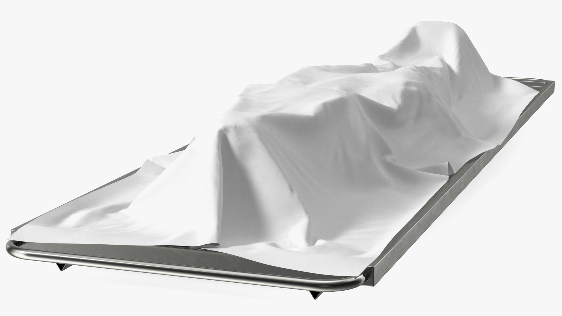 Dead Body Of Woman Covered with White Sheet 3D model - TurboSquid 1977371
