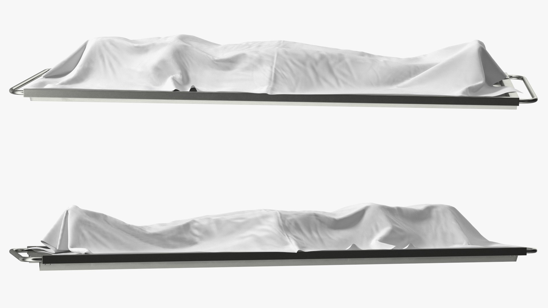 Dead Body Of Woman Covered with White Sheet 3D model - TurboSquid 1977371
