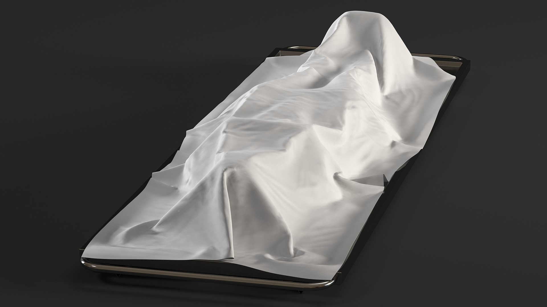 Dead Body Of Woman Covered with White Sheet 3D model - TurboSquid 1977371