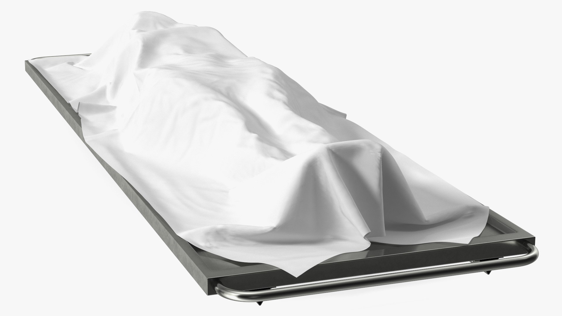 Dead Body Of Woman Covered with White Sheet 3D model - TurboSquid 1977371