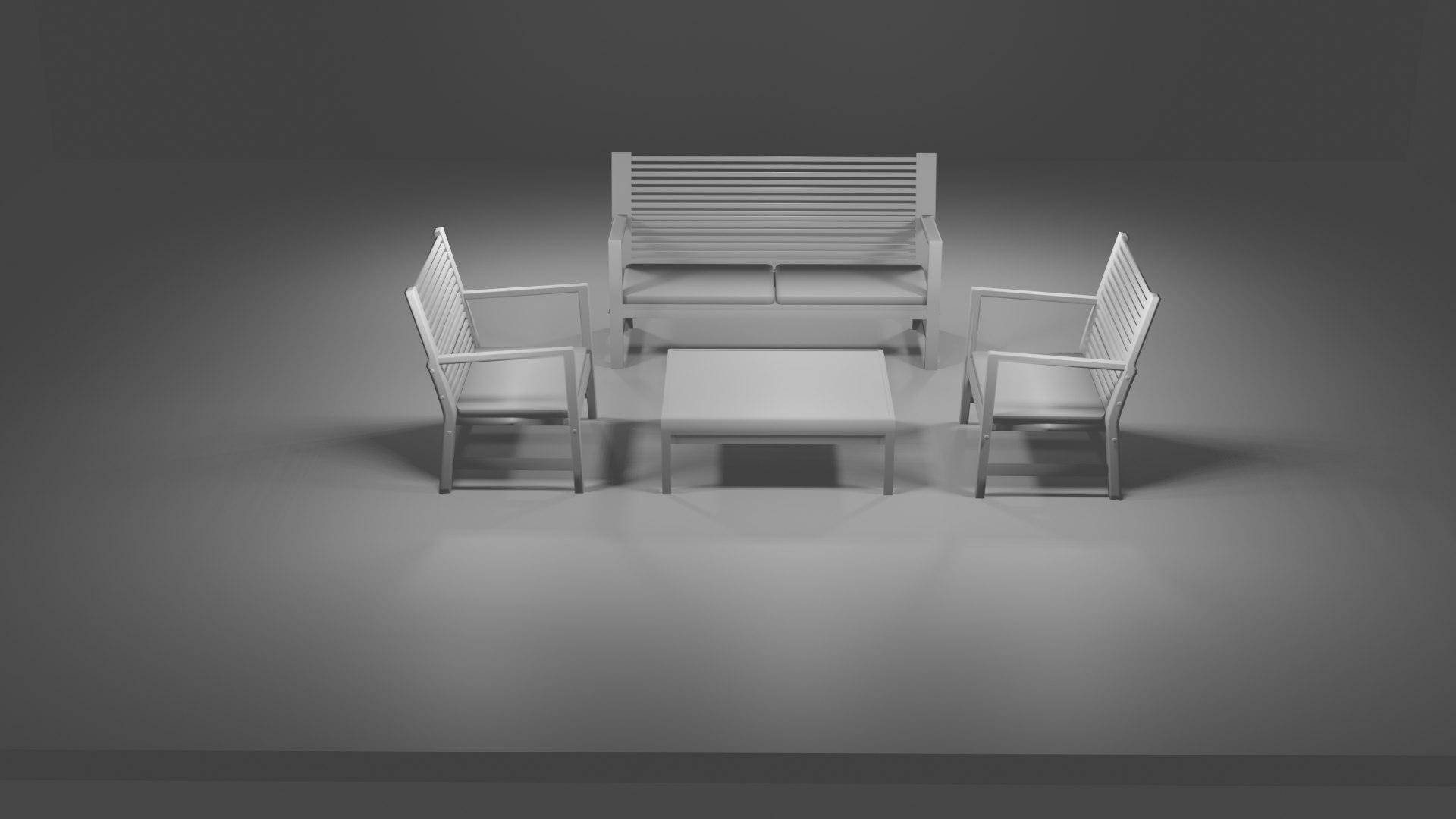 3D Chairs with a table model - TurboSquid 1742335