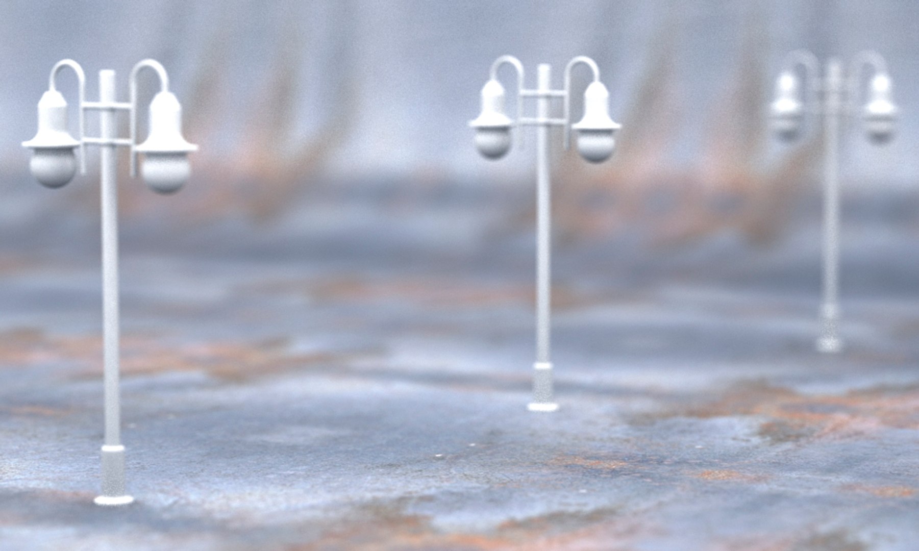 3dsmax Raw Street Lamp Ho Scale