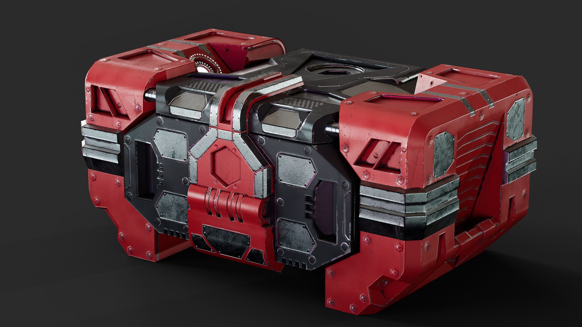 3D Sci-Fi Crate Box Model - TurboSquid 1923411