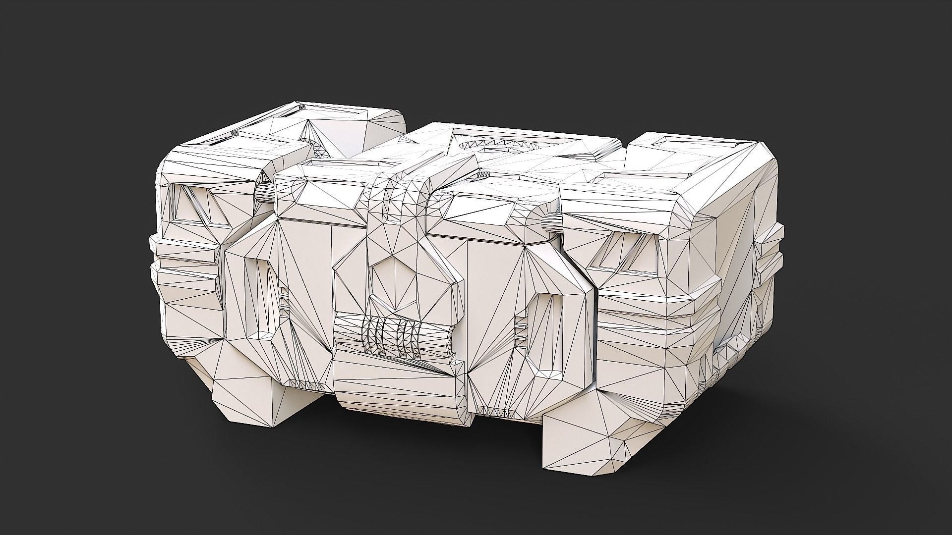 3D Sci-Fi Crate Box Model - TurboSquid 1923411