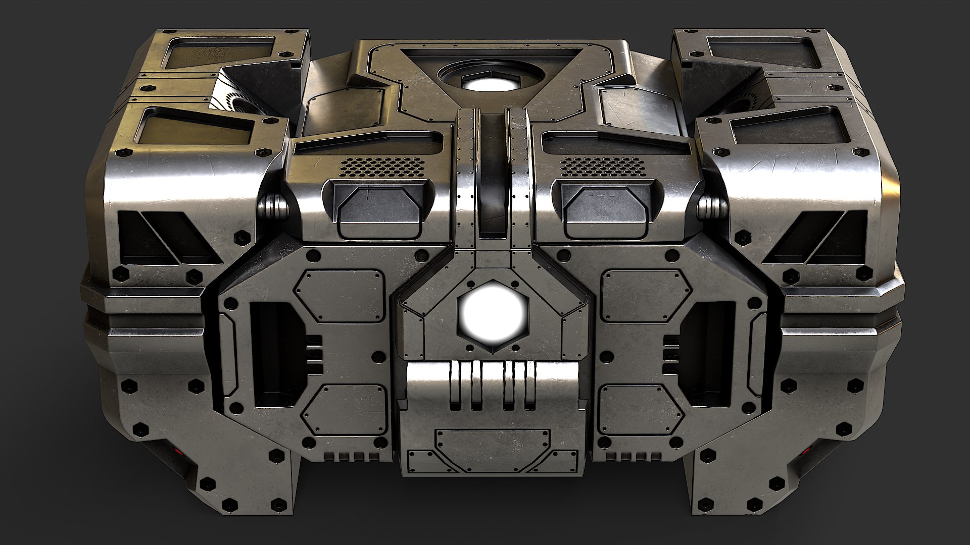 3D Sci-Fi Crate Box Model - TurboSquid 1923411