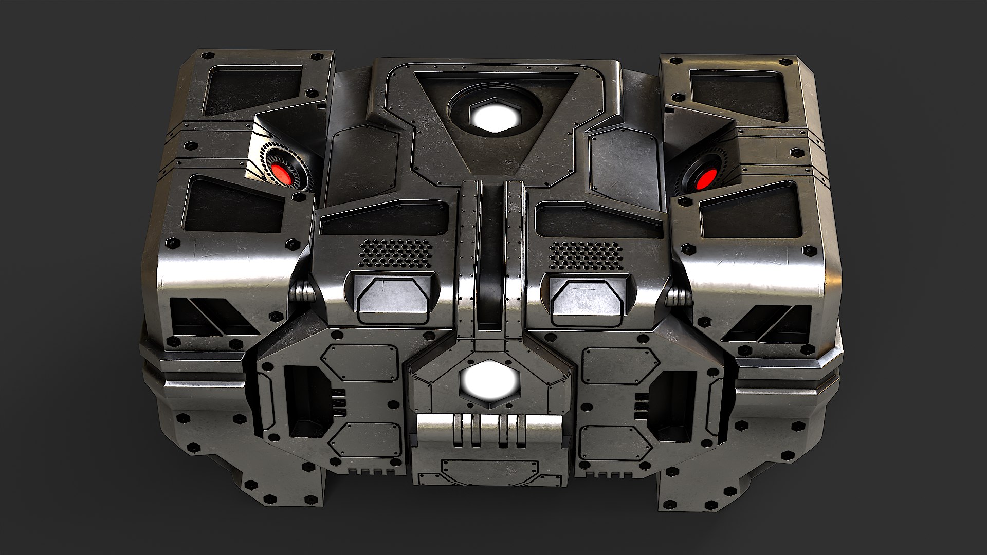 3D Sci-Fi Crate Box Model - TurboSquid 1923411