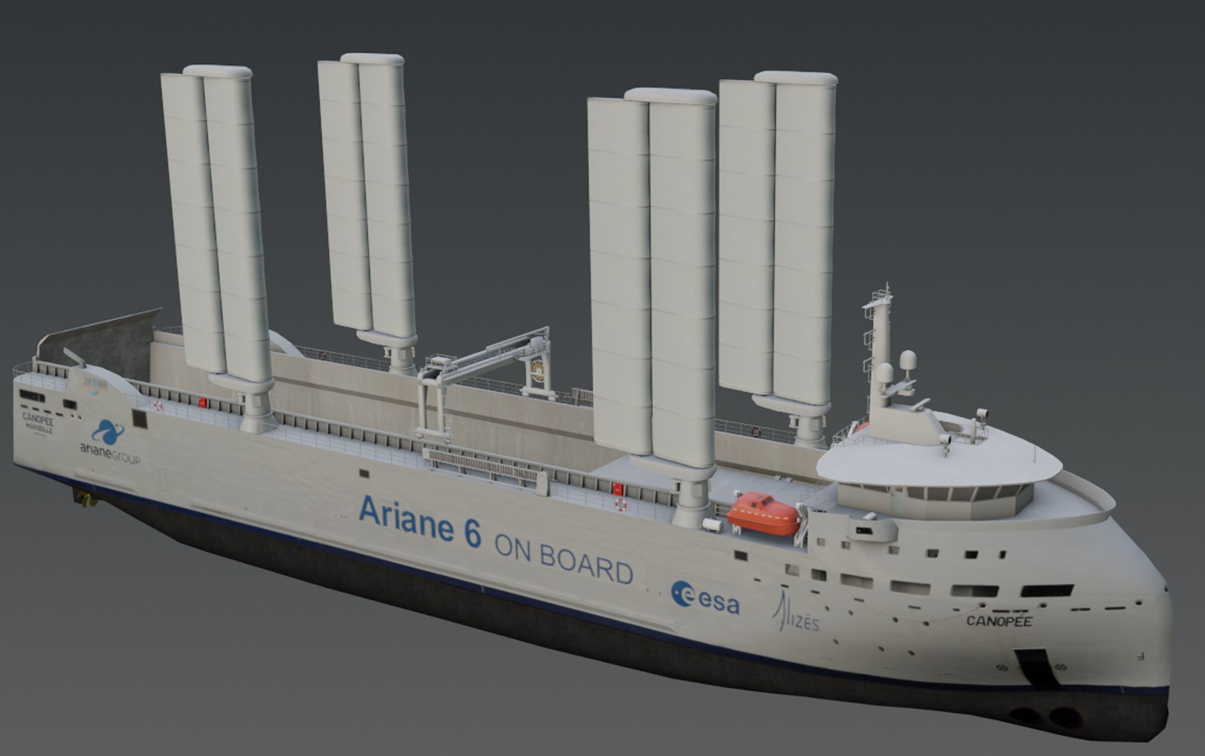 Wind-powered Canopee Ro-Ro Vessel 3D Model - TurboSquid 2146377