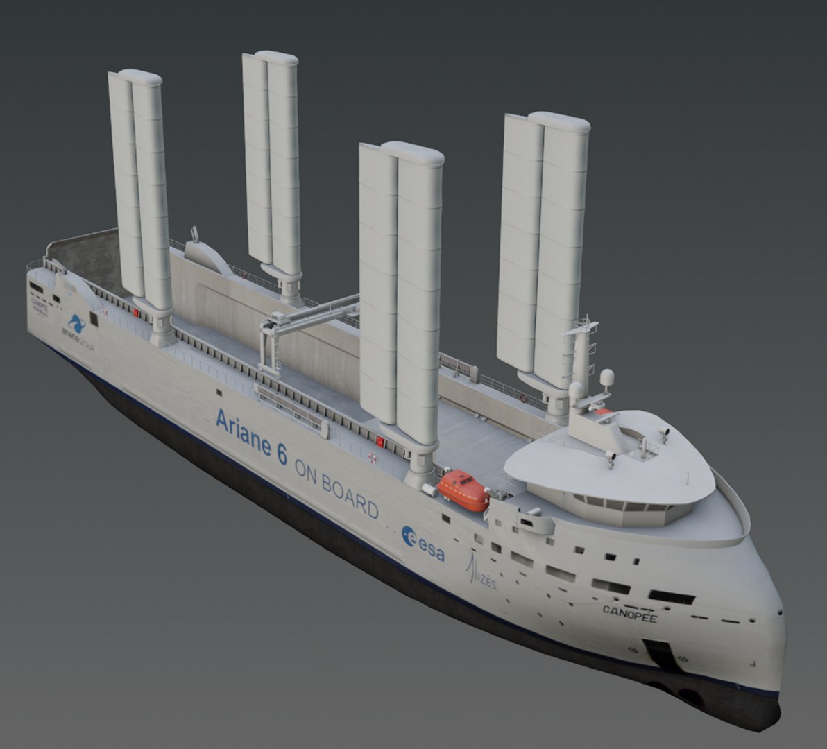 Wind-powered Canopee Ro-Ro Vessel 3D Model - TurboSquid 2146377