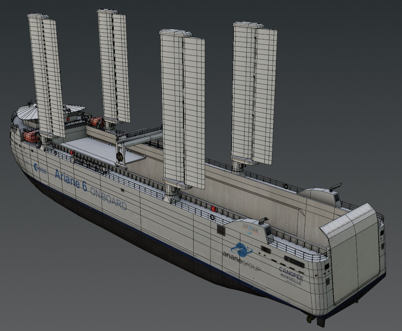Wind-powered Canopee Ro-Ro Vessel 3D Model - TurboSquid 2146377