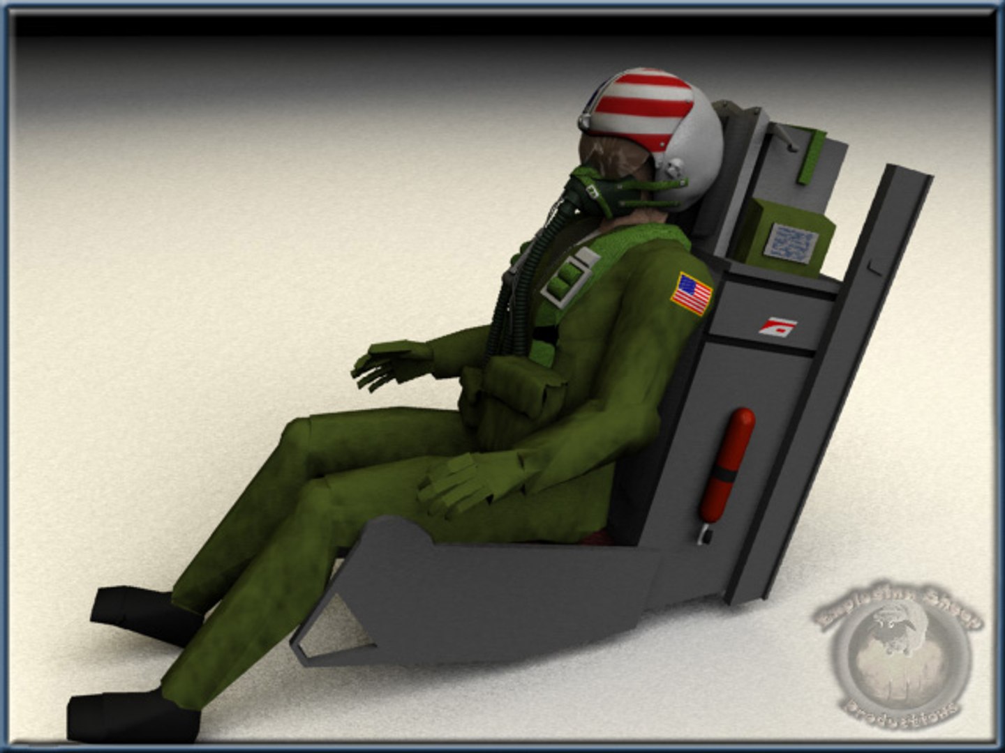 Usaf Pilot 3d Model