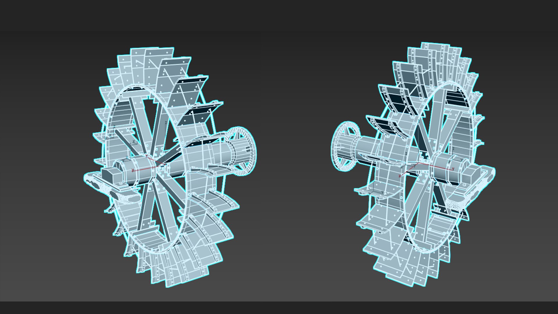Water Mill Wheel 3D Model - TurboSquid 1719798
