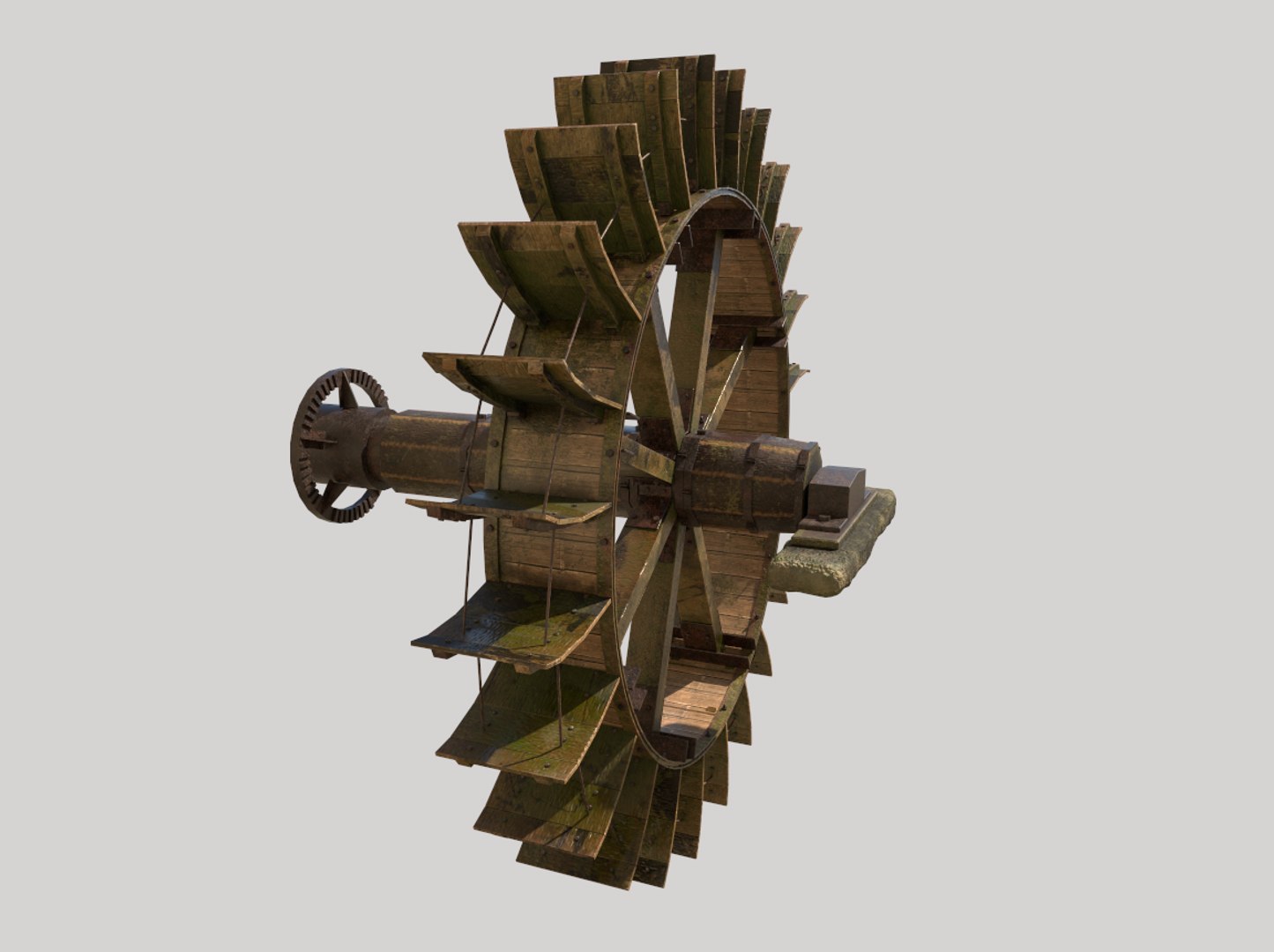 Water Mill Wheel 3D Model - TurboSquid 1719798