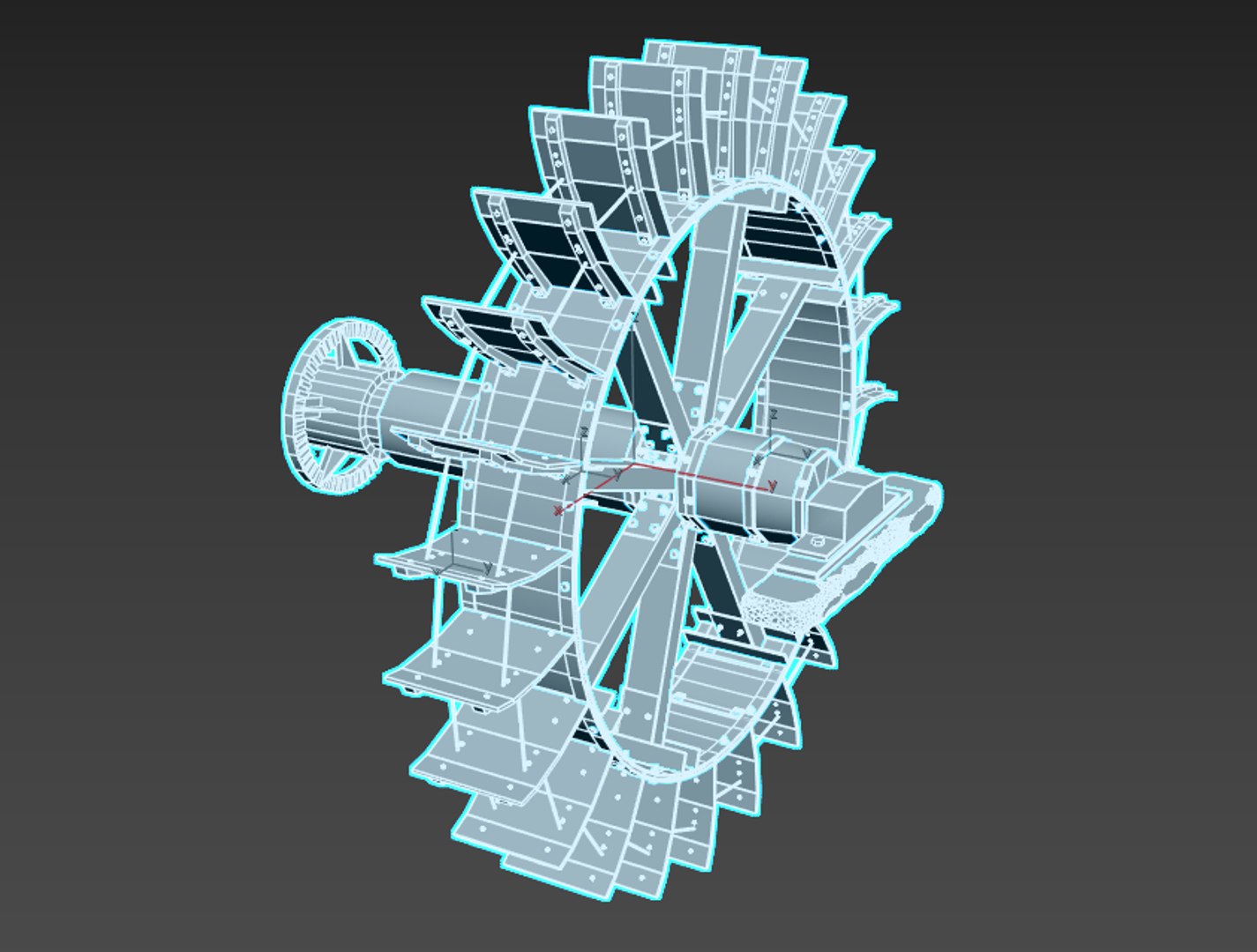 Water Mill Wheel 3D Model - TurboSquid 1719798