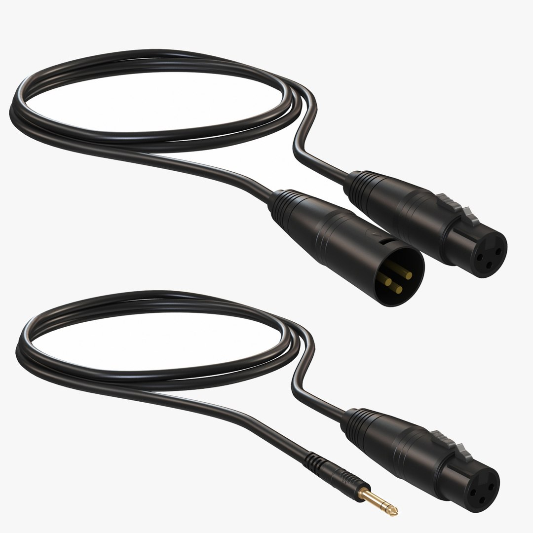 3D XLR Cable Collection - TurboSquid 1867413
