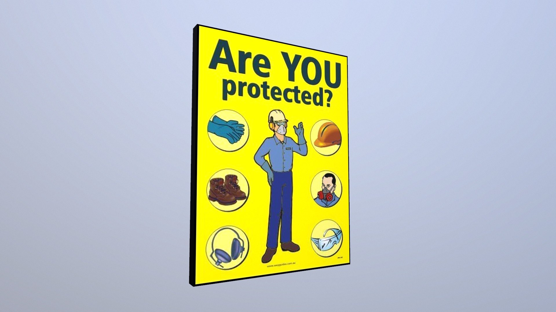 3D Safety Poster Model - TurboSquid 2290361